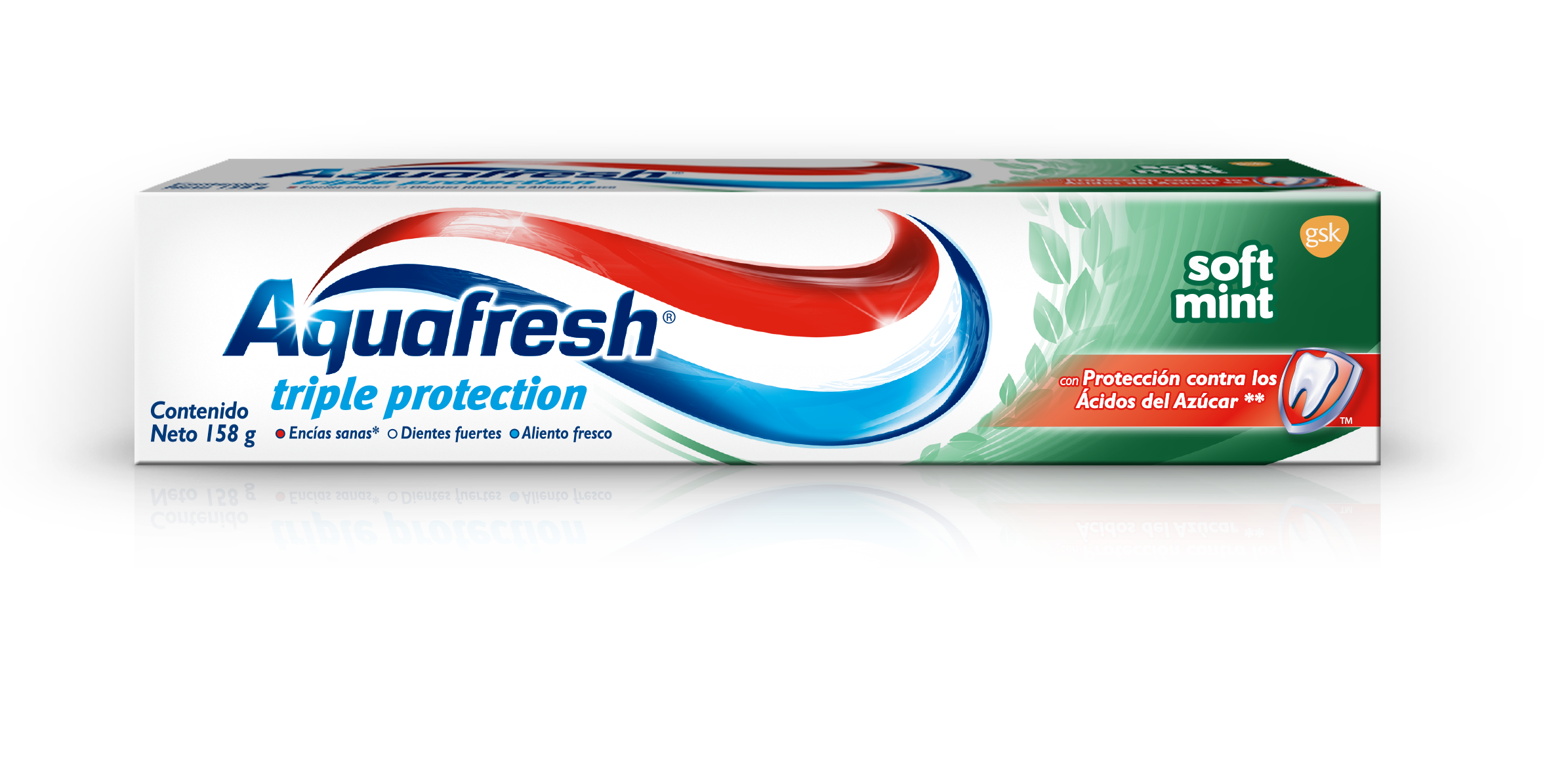 AQUAFRESH | PASTA DE DIENTE | TRIPLE PROTECCION SOFT MINT 1x158GR en Panamá - Mercologo